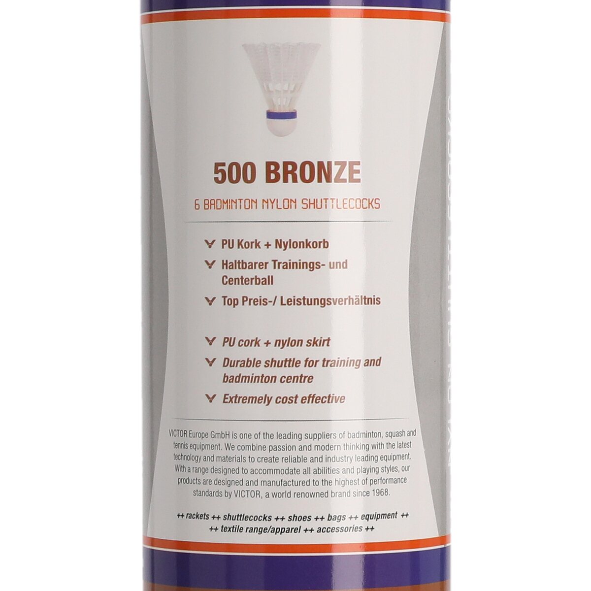 VICTOR Nylon shuttle 500 – Klub - Racket Group